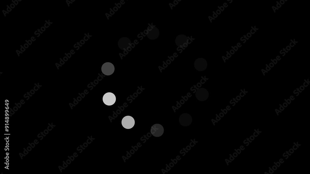 Loading bar. Circle loading progress bar animation. Seamless looping ...