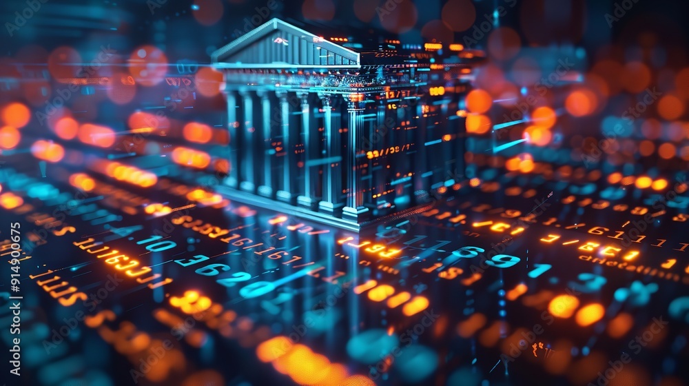 Big data and artificial intelligence concept. Machine learning and cyber mind domination concept ...