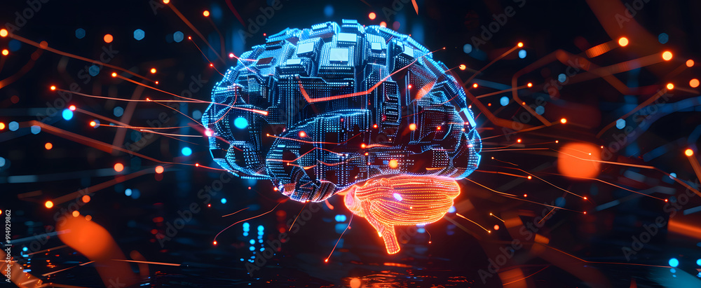 Artificial cybernetic circuit brain inside the human nervous system ...