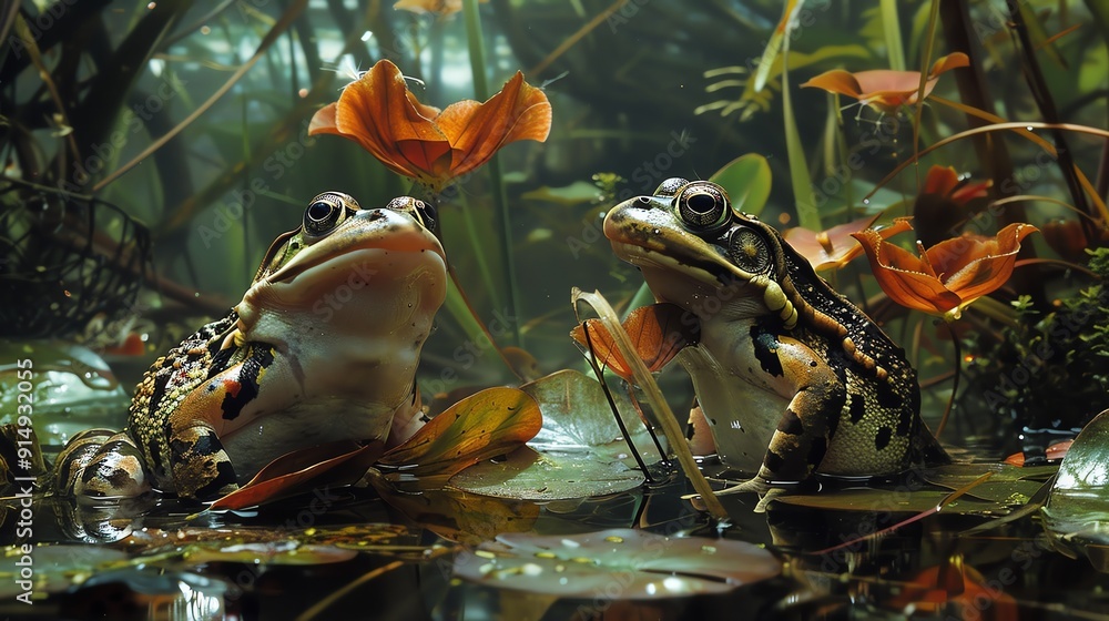 Endangered amphibians depending on specific aquatic plants in wetlands ...