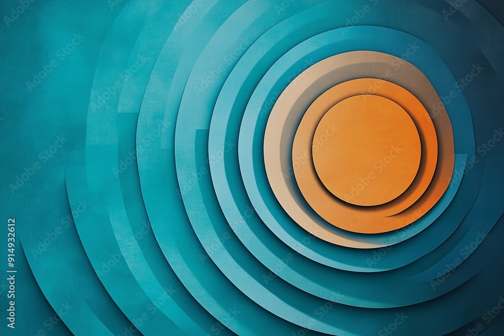 Isolated Circular Patterns Merging to Signify Unified Business Strategy ...