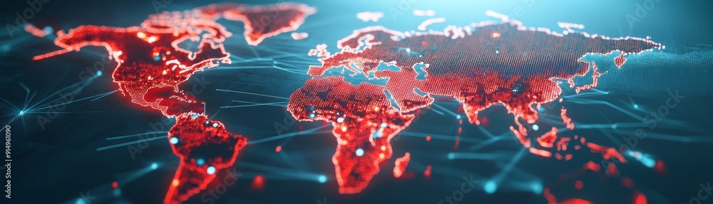 Dark and Intense Cyber Attack World Map Infographic with Hacker Icon and Data Visualization ...