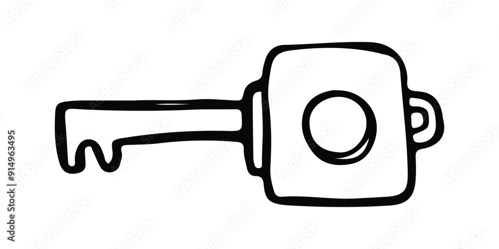 Sketch style of vintage key on white background. Vintage locks and keys ... Sketch style of vintage key on white background. Vintage locks and keys ...