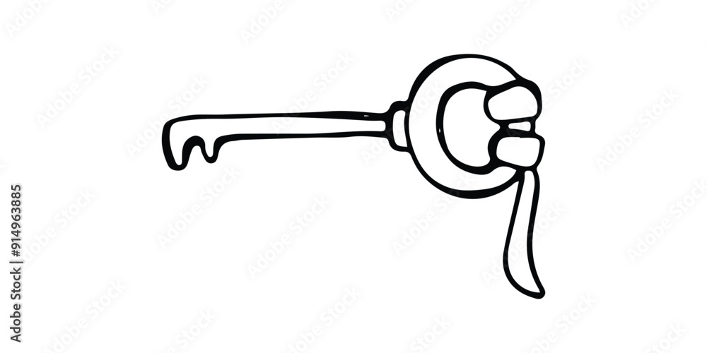 Sketch style of vintage key on white background. Vintage locks and keys ... Sketch style of vintage key on white background. Vintage locks and keys ...