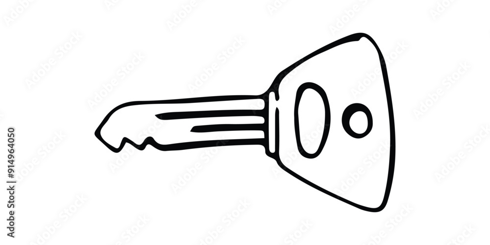 Sketch style of vintage key on white background. Vintage locks and keys ... Sketch style of vintage key on white background. Vintage locks and keys ...