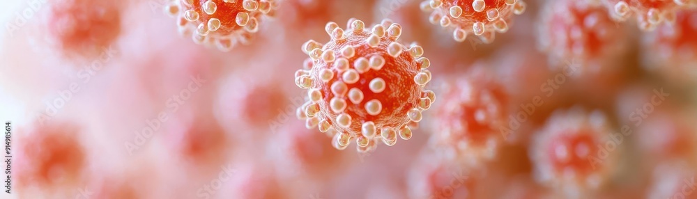 Visual of chickenpox, closeup of small red spots, blisters, and scabs ...