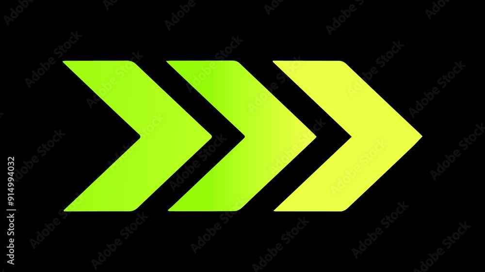 green arrows, hand drawn doodle arrows on black background, cartoon ...