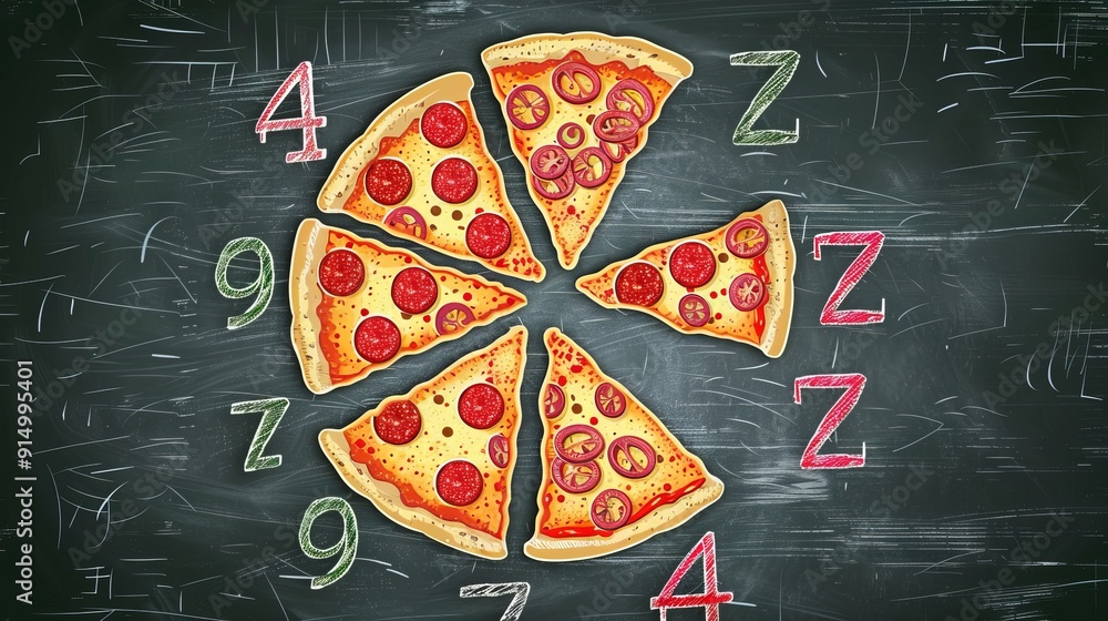 Fraction pizzas for kids, featuring pizza slices to make learning ...