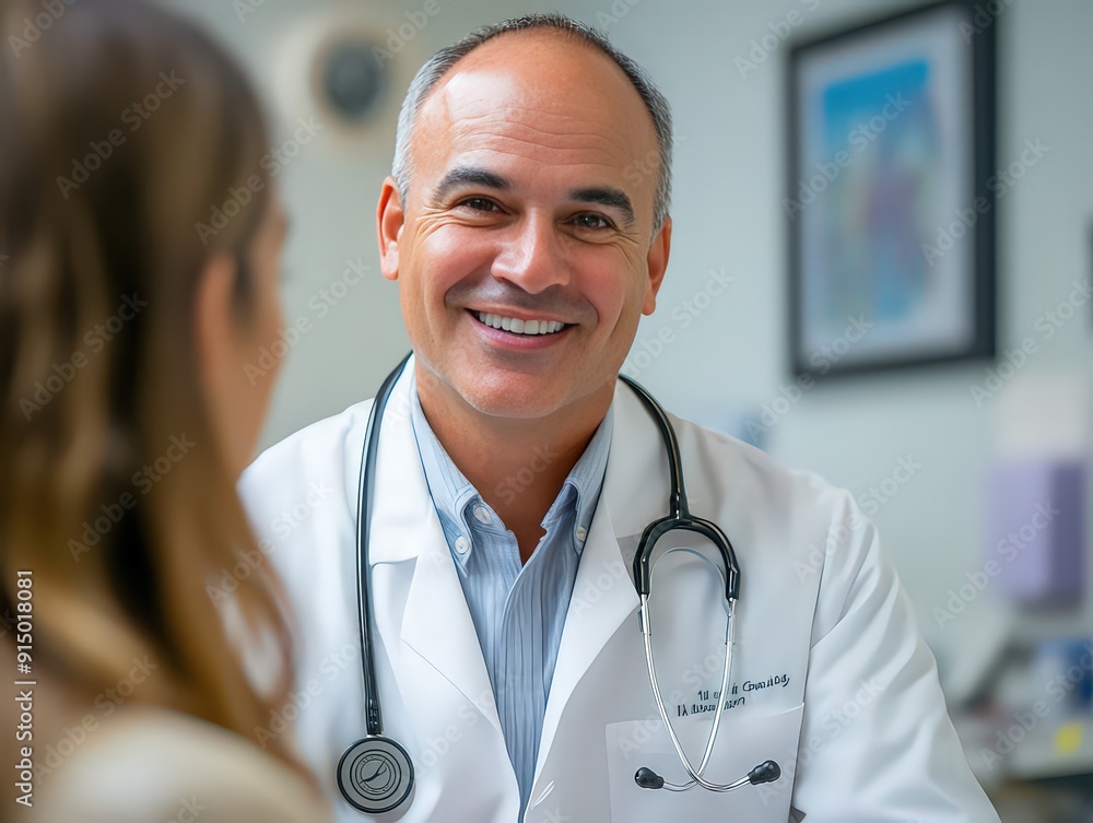 doctor explaining medical information or treatment plans to a patient ...