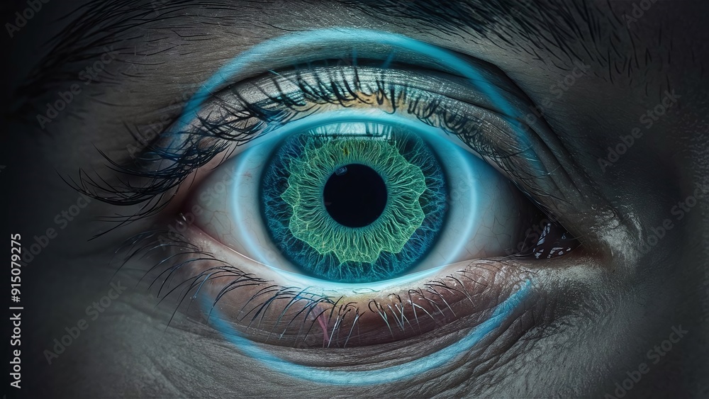 Innovative Iris Recognition Technology Biometric Eye Identification ...