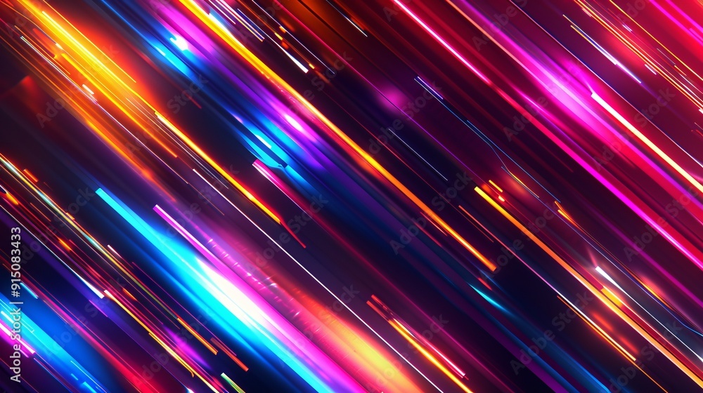 Abstract light frame with a glowing effect, featuring illuminated lines ...