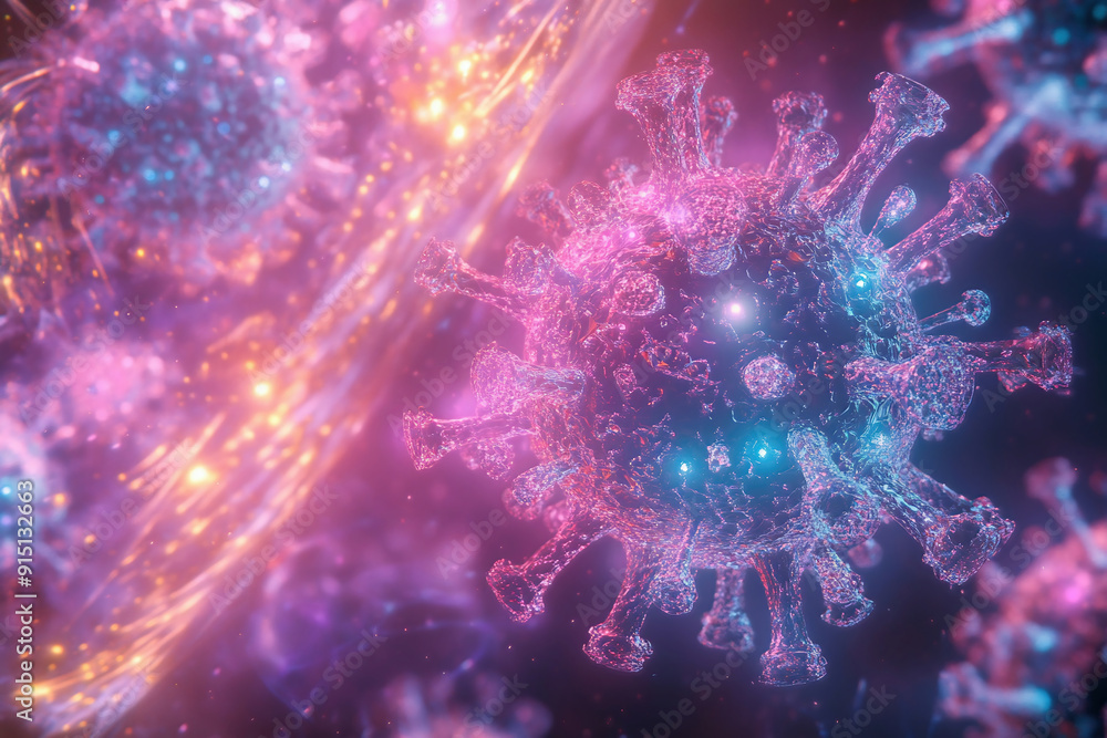 virus bacteria microbe infection health disease microscopic pandemic ...