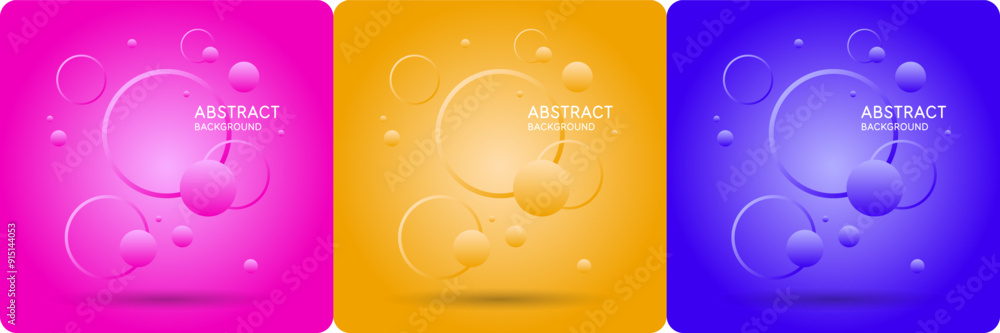 Background with abstract shapes. A template for design and creativity ...