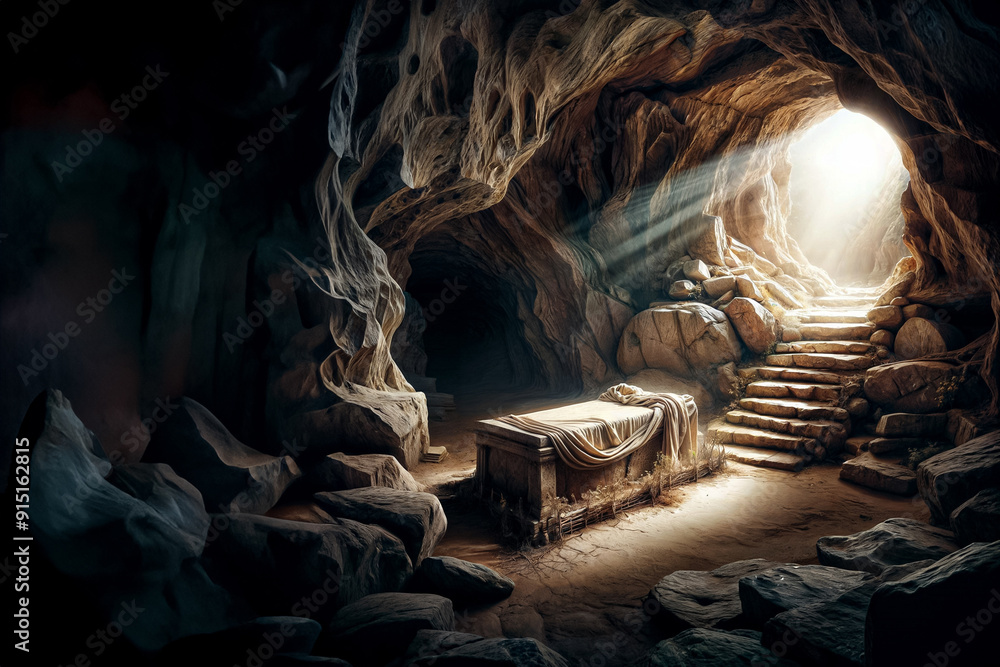 The Empty Garden Tomb of Jesus Christ - The First Easter Morning of the ...