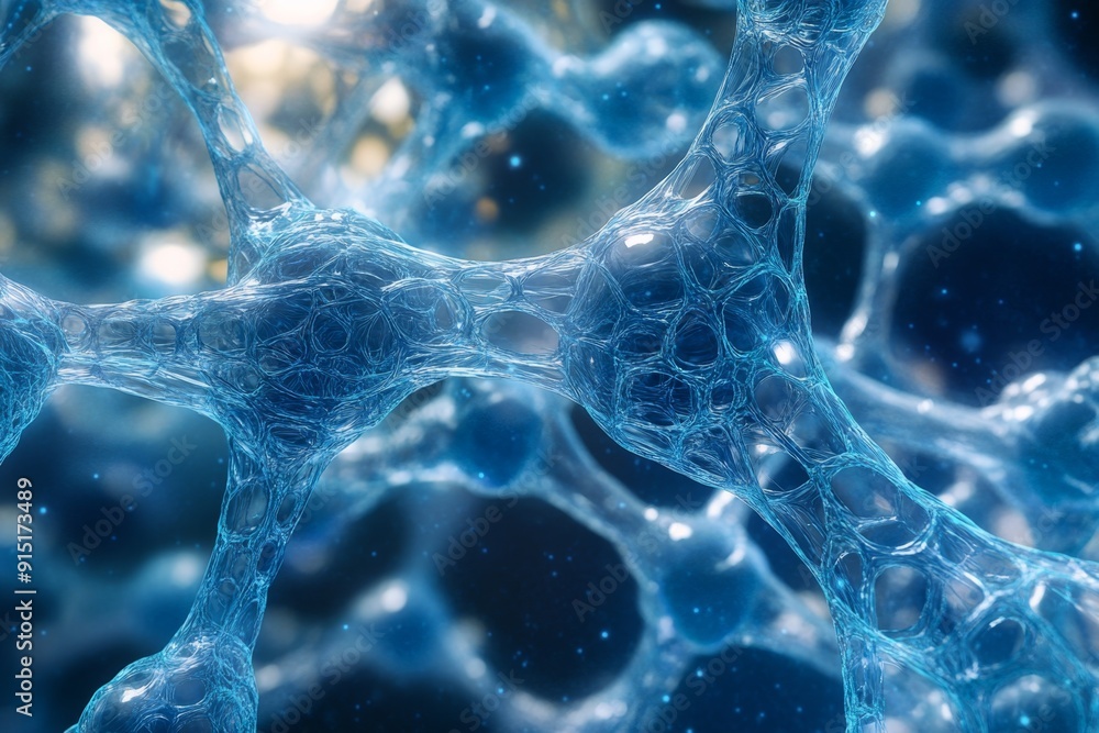 Portrait of block copolymer network in a biomedical scaffold ...