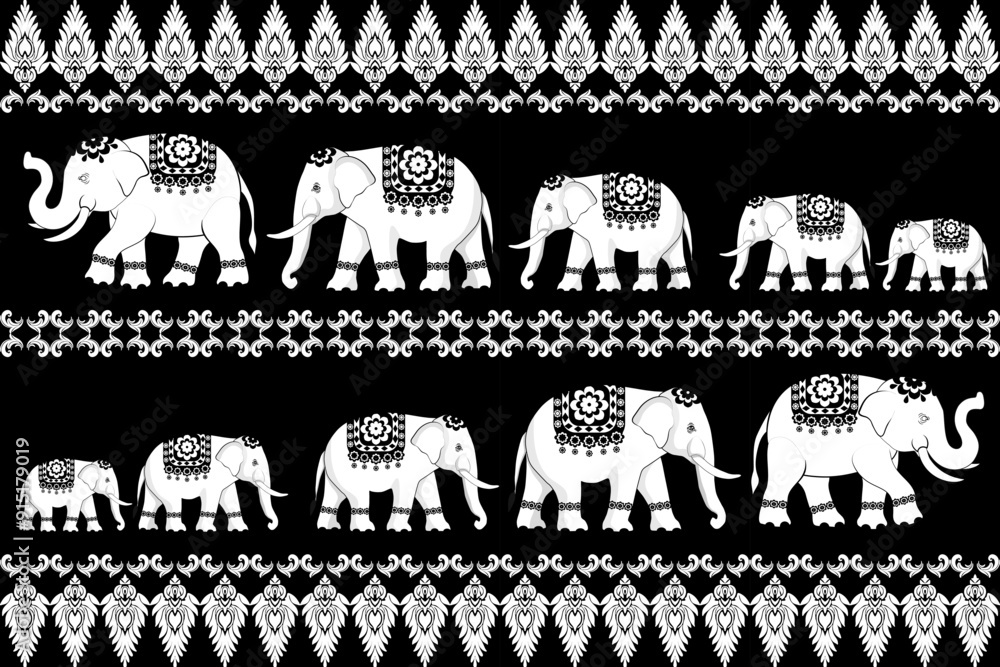 Black and white silhouettes of various animals in a collection ...