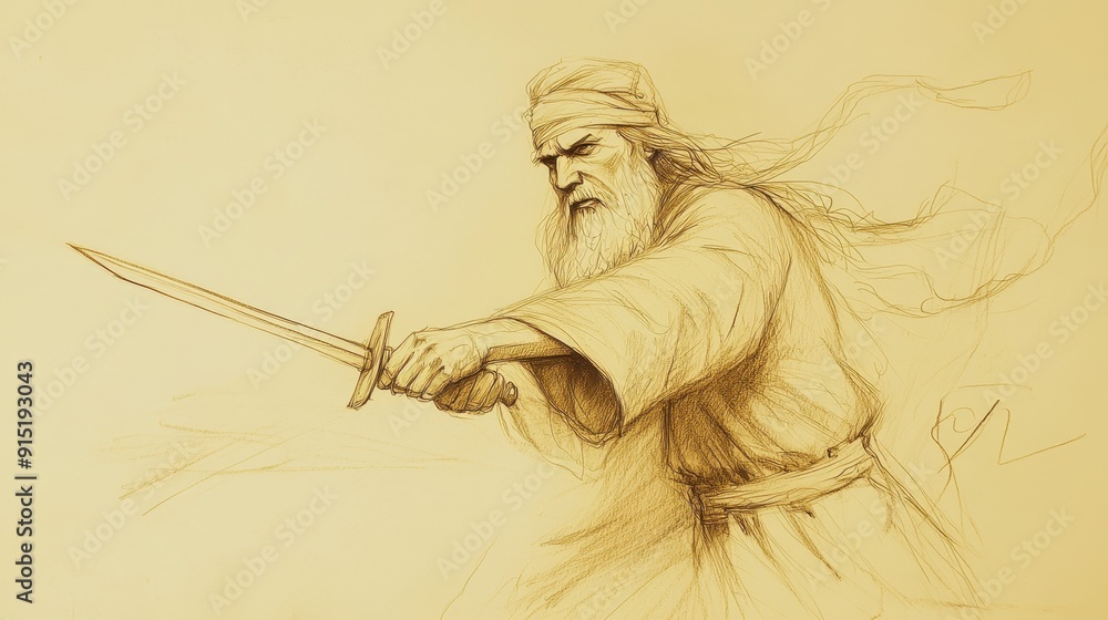 Biblical Illustration of Judges: Othniel, Ehud, and Shamgar, Ehud ...