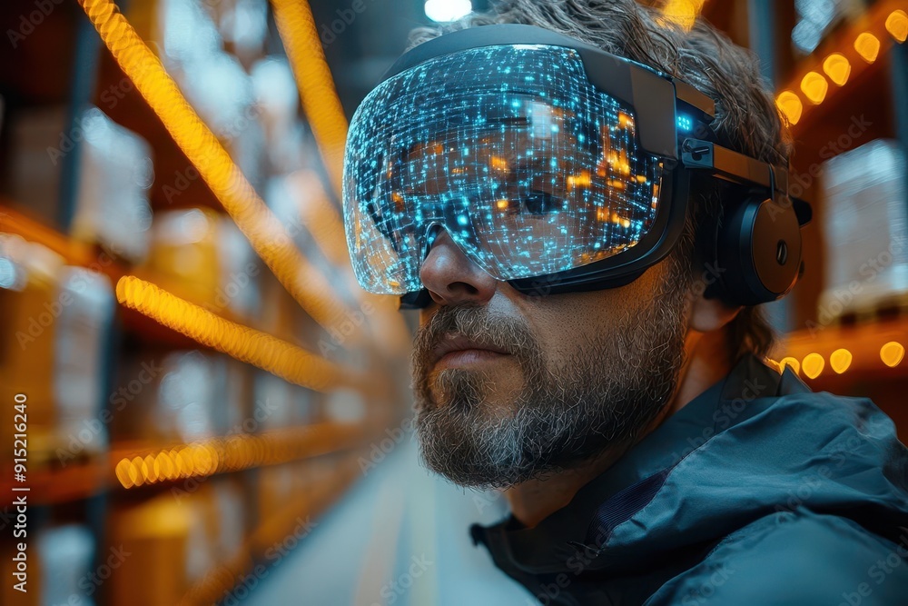 augmented reality warehouse management worker using smart glasses ...