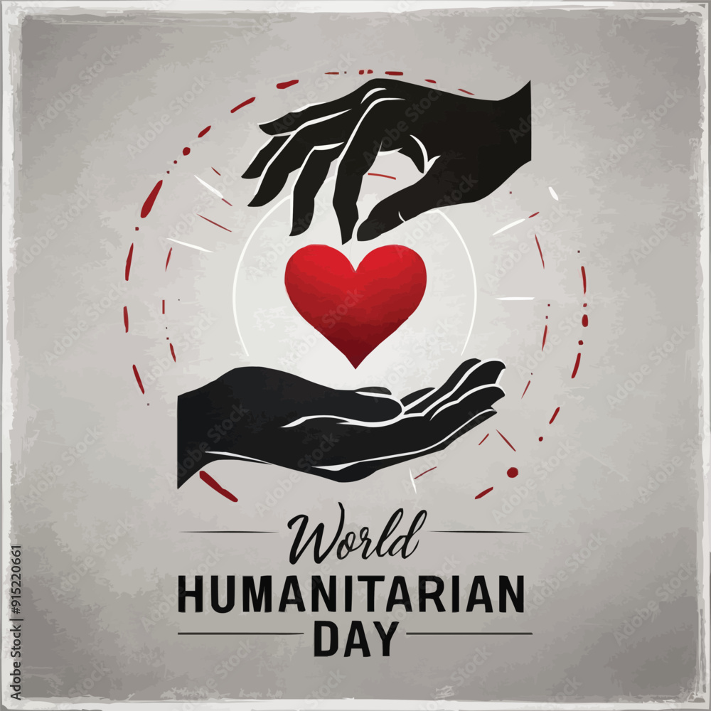 Hands passing a heart symbol, representing compassion and humanitarian ...