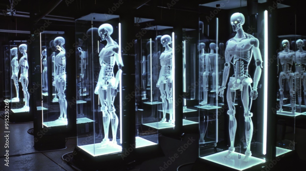 documentary shot futuristic artificial intelligence sci-fi movie ...