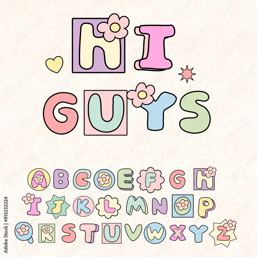 ransom Retro font , Retro Clip Art, groovy Alphabet, retro font, ransom ...