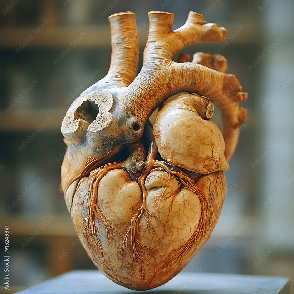Foto de A 16:9 close-up of the human heart, showing the internal ...