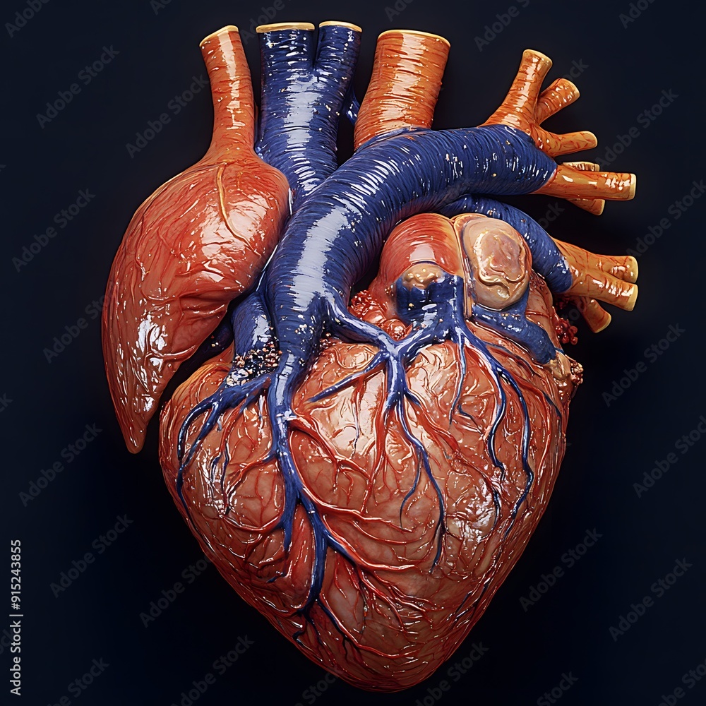 A 16:9 close-up of the human heart, showing the internal chambers ...