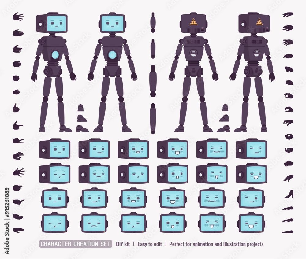 Robot friend smart cute AI technology chat bot DIY character creation ...