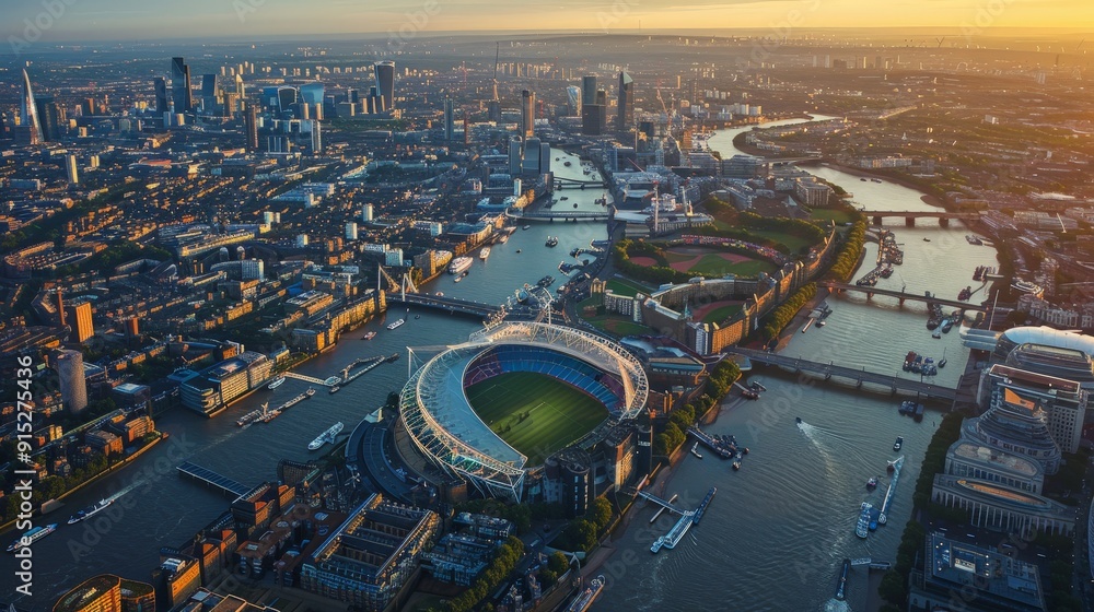 Photo & Art Print Experience the thrill of flying over iconic sports ...