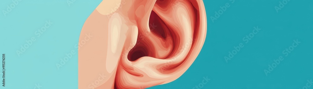 Inner Ear Infection Concept in Flat Design - Eustachian Tube Diagram ...