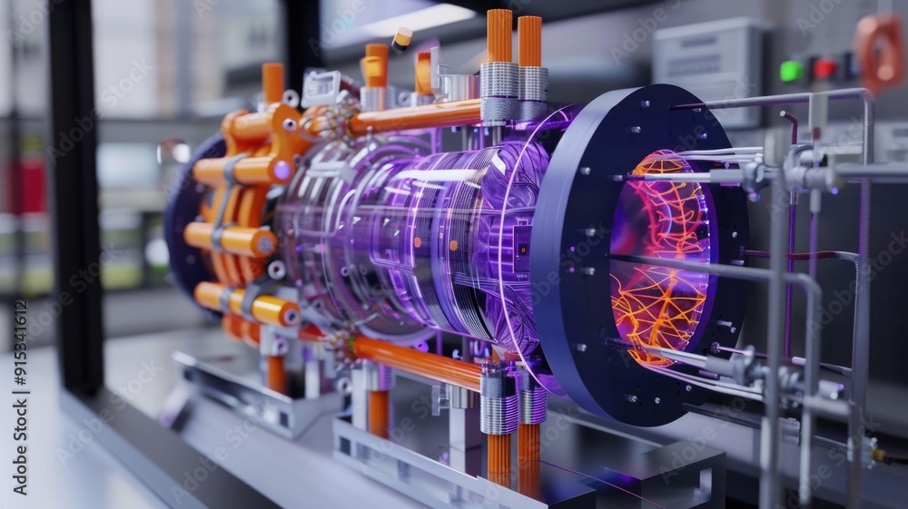 An animated model of a fusion reactor concept, demonstrating how ...