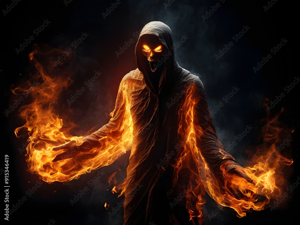 scary halloween pumpkin,devil with fire,devil in the fire,halloween ...