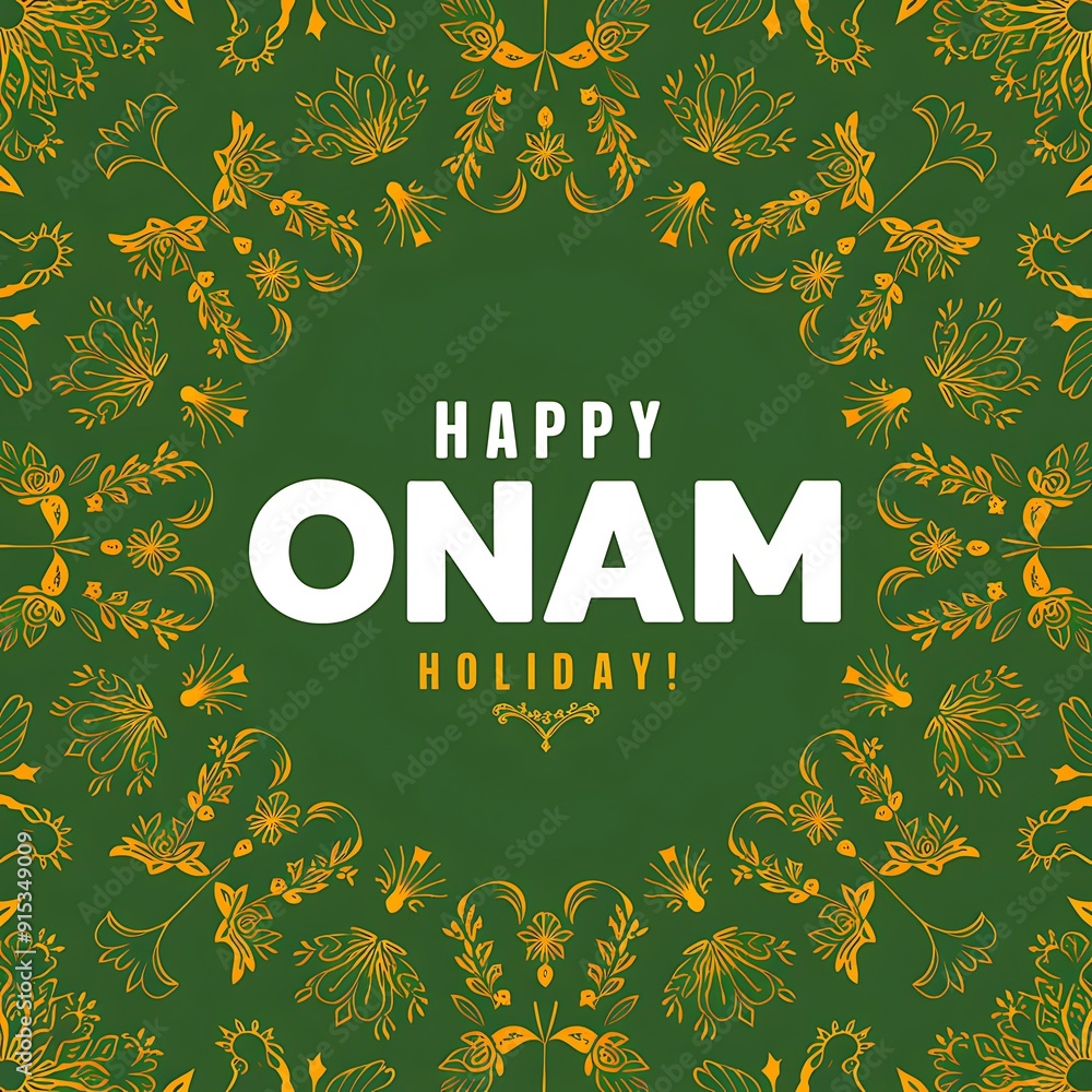 Happy Onam, illustration Art. Onam, Post, Onam poster, Happy Onam ...