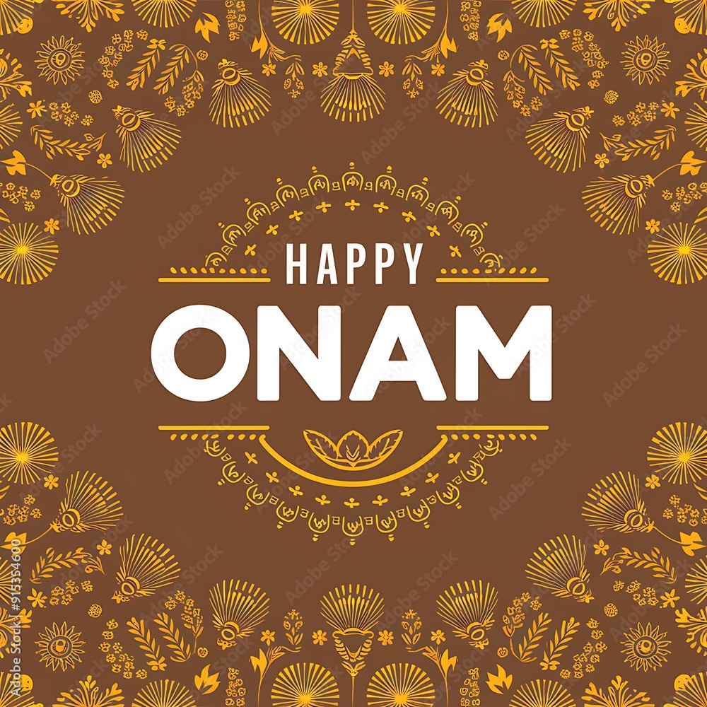 Happy Onam, Floral Rangoli Design, Indian Festival, Onam, 3d ...