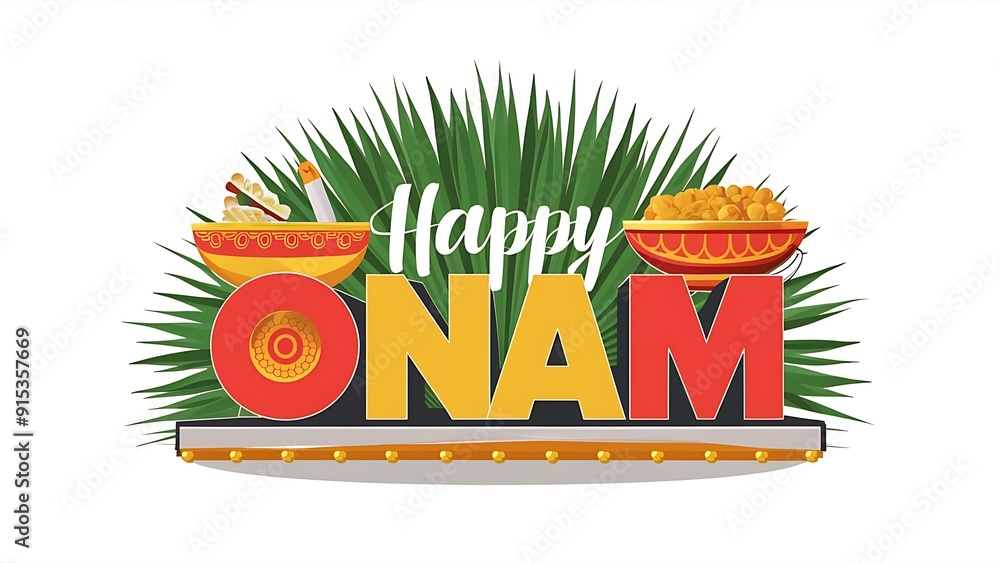 Happy Onam, Floral Rangoli Design, Indian Festival, Onam, 3d ...