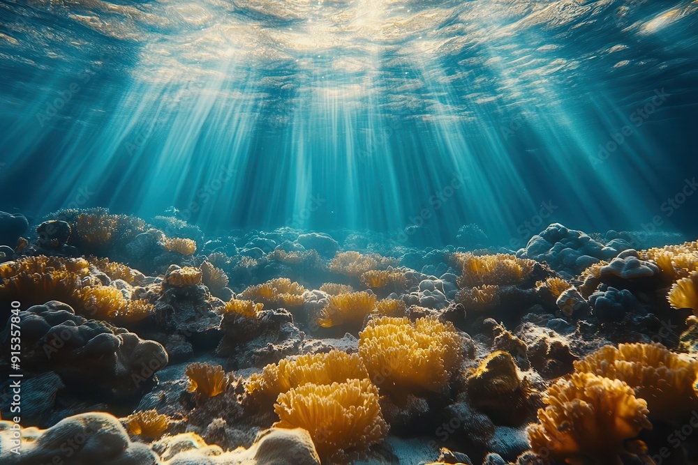 majestic underwater scene celebrating world oceans day diverse marine ...