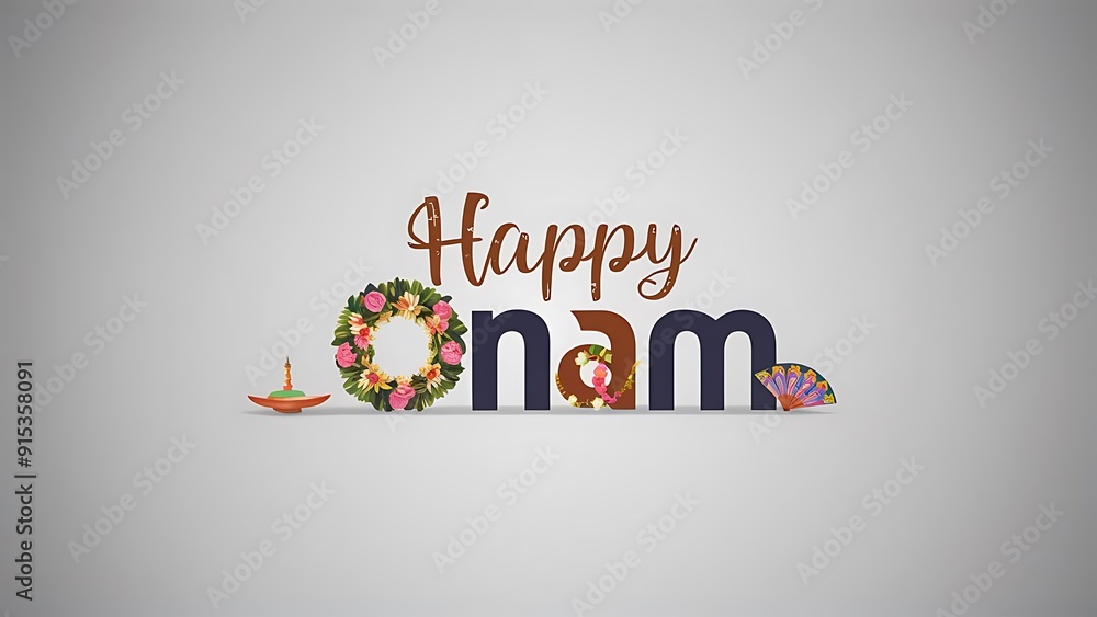 Happy Onam, Floral Rangoli Design, Indian Festival, Onam, 3d ...