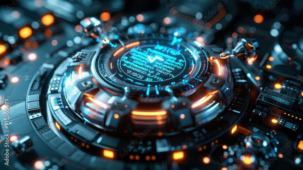 Produce a futuristic nanotech spy gadget blending with traditional ...