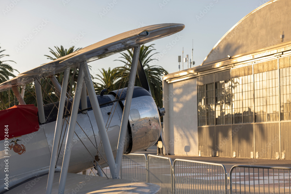 Irvine, California, USA - August 7, 2024: Afternoon light illuminates a ...
