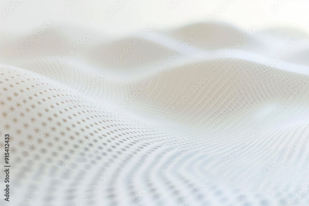 Minimalistic white background with delicate dotted lines forming a ...