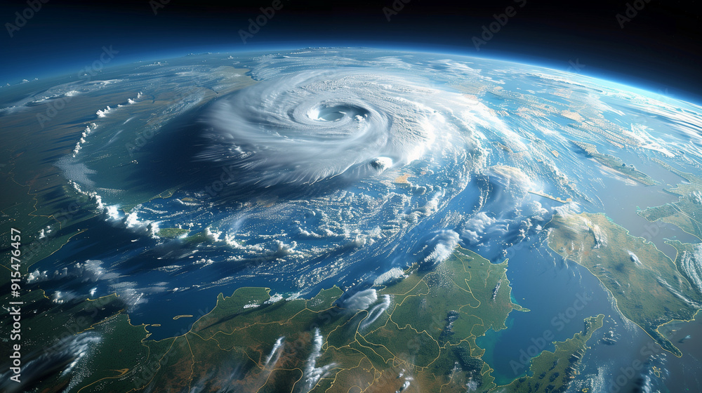 Gorgeous Tornado, A whimsical and animated art style depiction of a ...