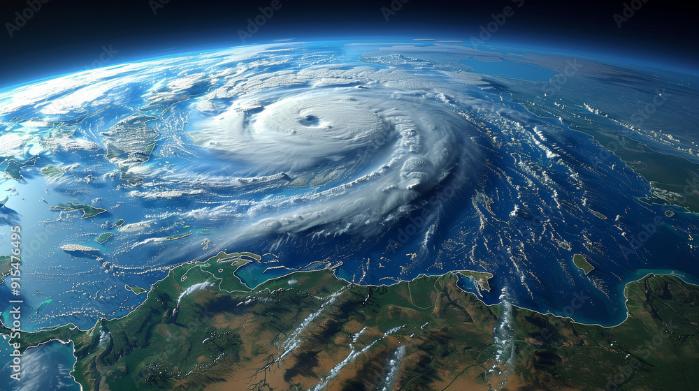 Gorgeous Tornado, A whimsical and animated art style depiction of a ...