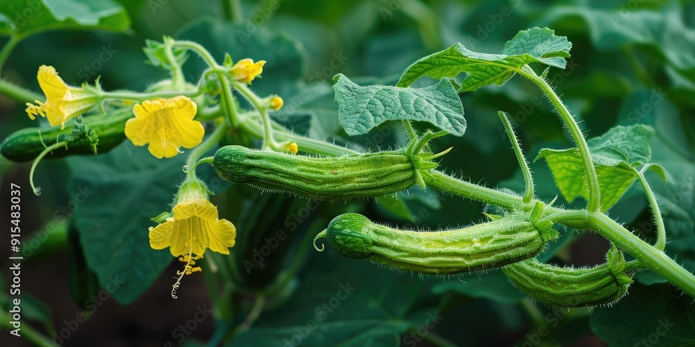 Cucumis melo var flexuosus Armenian cucumber snake cucumber tar Kakri ...