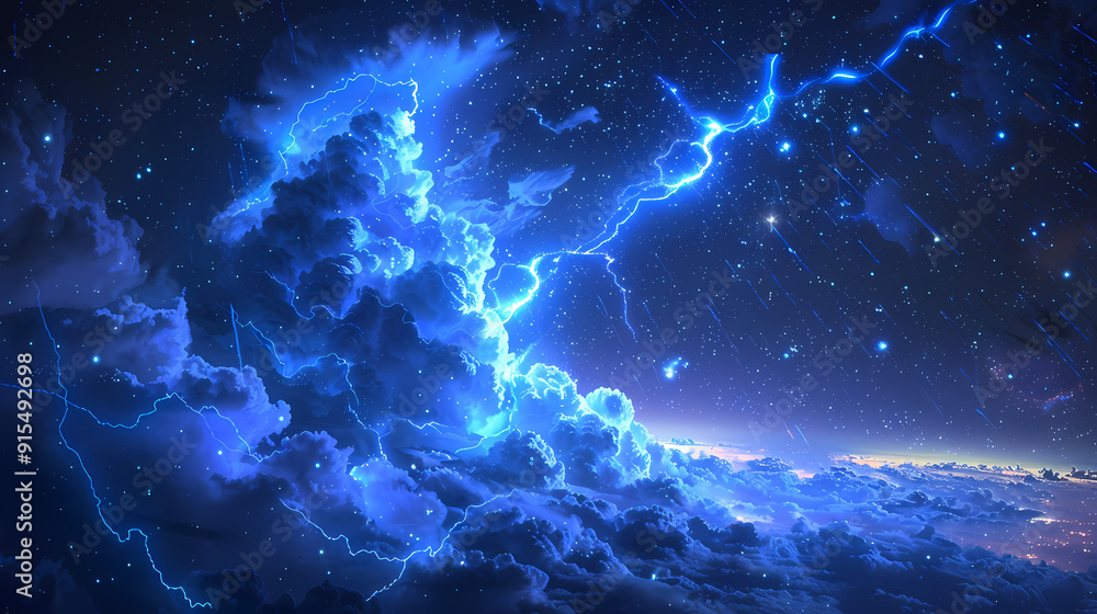 The Blue Jet lightning phenomenon occurs in the upper atmosphere. When ...