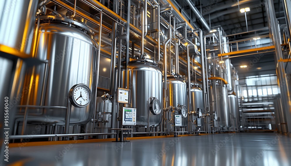 Detailed 3D Model of Ethylene Glycol Storage Tanks with Safety Valves ...