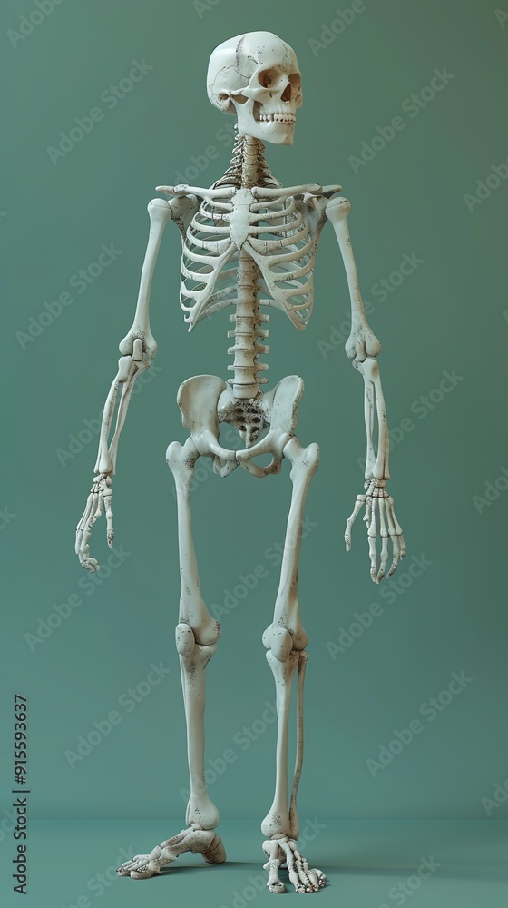 3D Render of Human Skeleton Detailed model showing all bones, joints ...