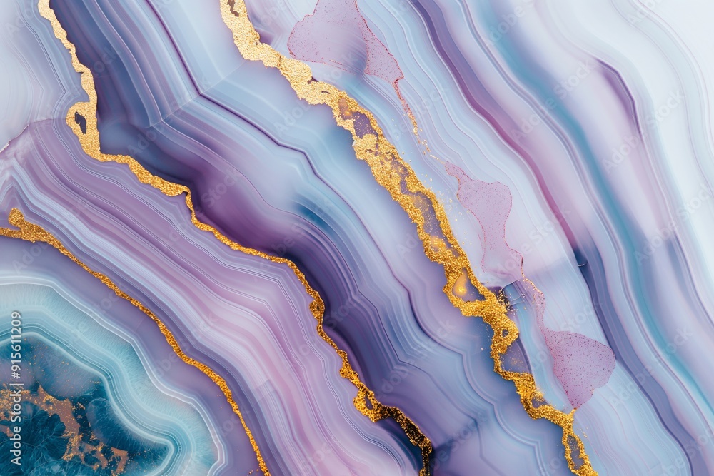 Abstract background of colorful agate stone layers. Mineral texture ...