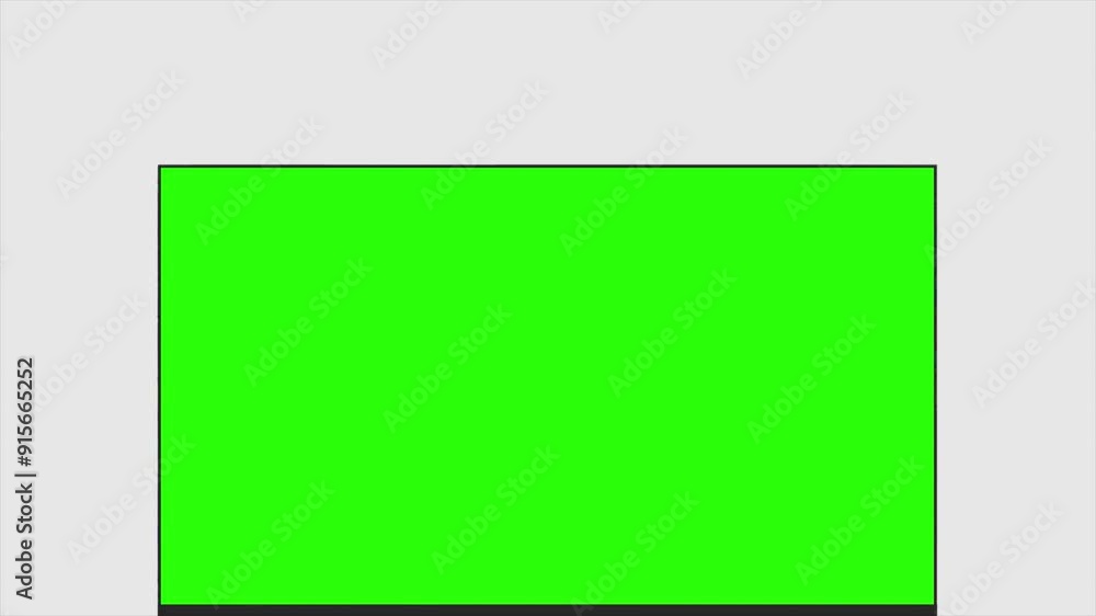 Modern Ultra HD Smart Tv with Curved green screen on white background ...