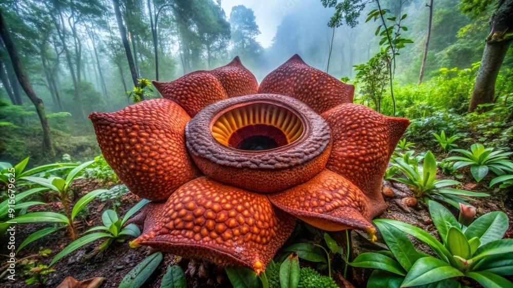 A massive Rafflesia arnoldii, the world's largest individual flower ...