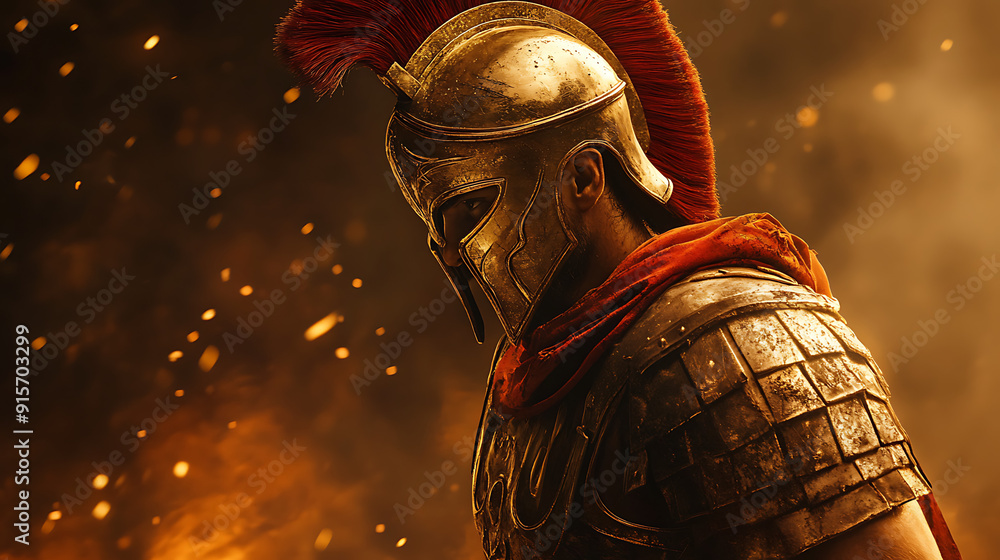 Ancient Spartan Soldier Spartan Warrior Leonidas, Bronze Statue.